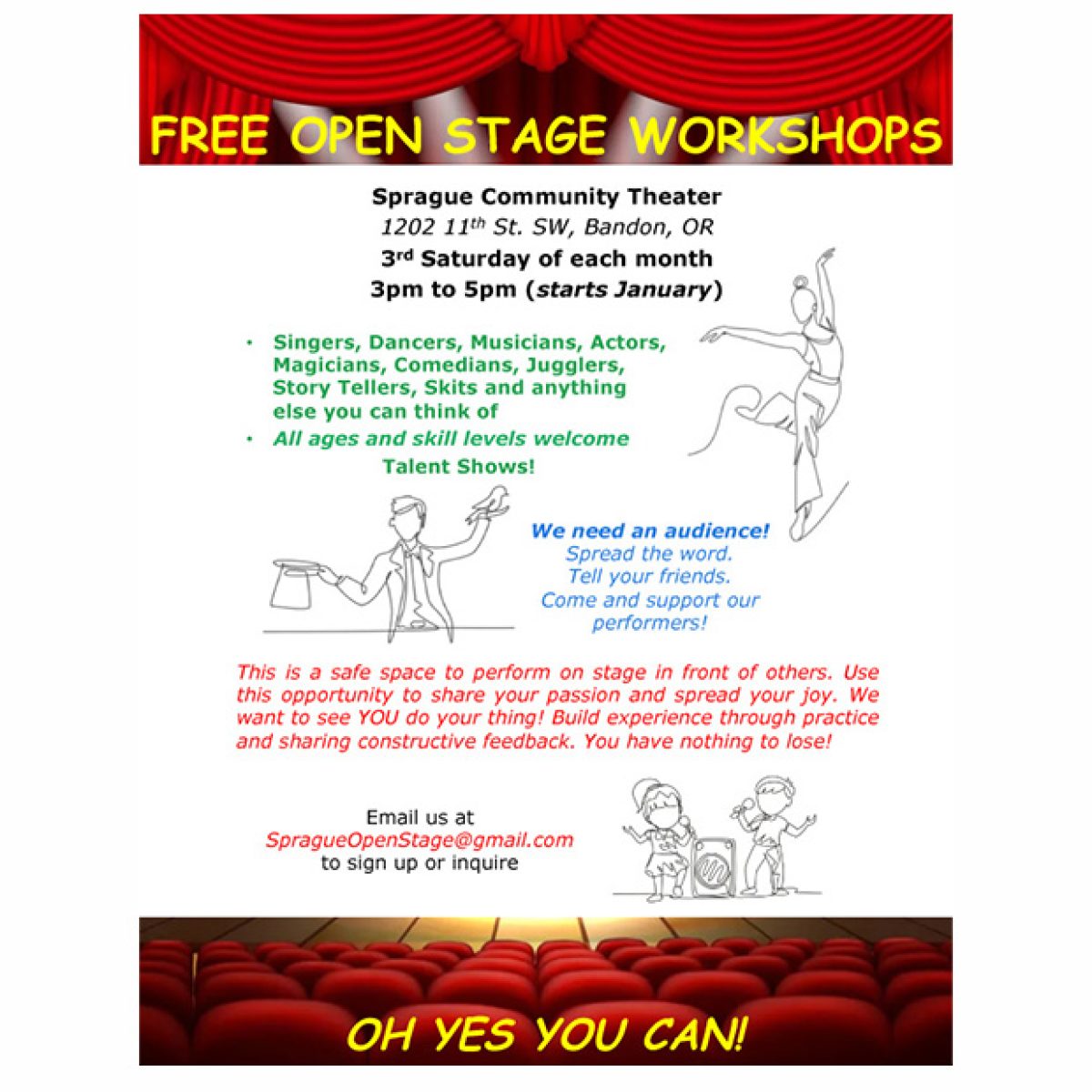 Open Stage Workshop | Bandon Events